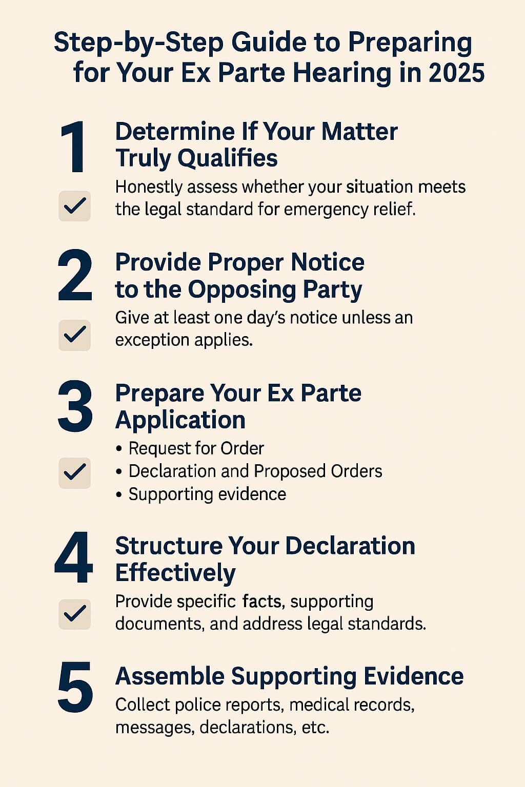 How to Win an Ex Parte Hearing in Family Court